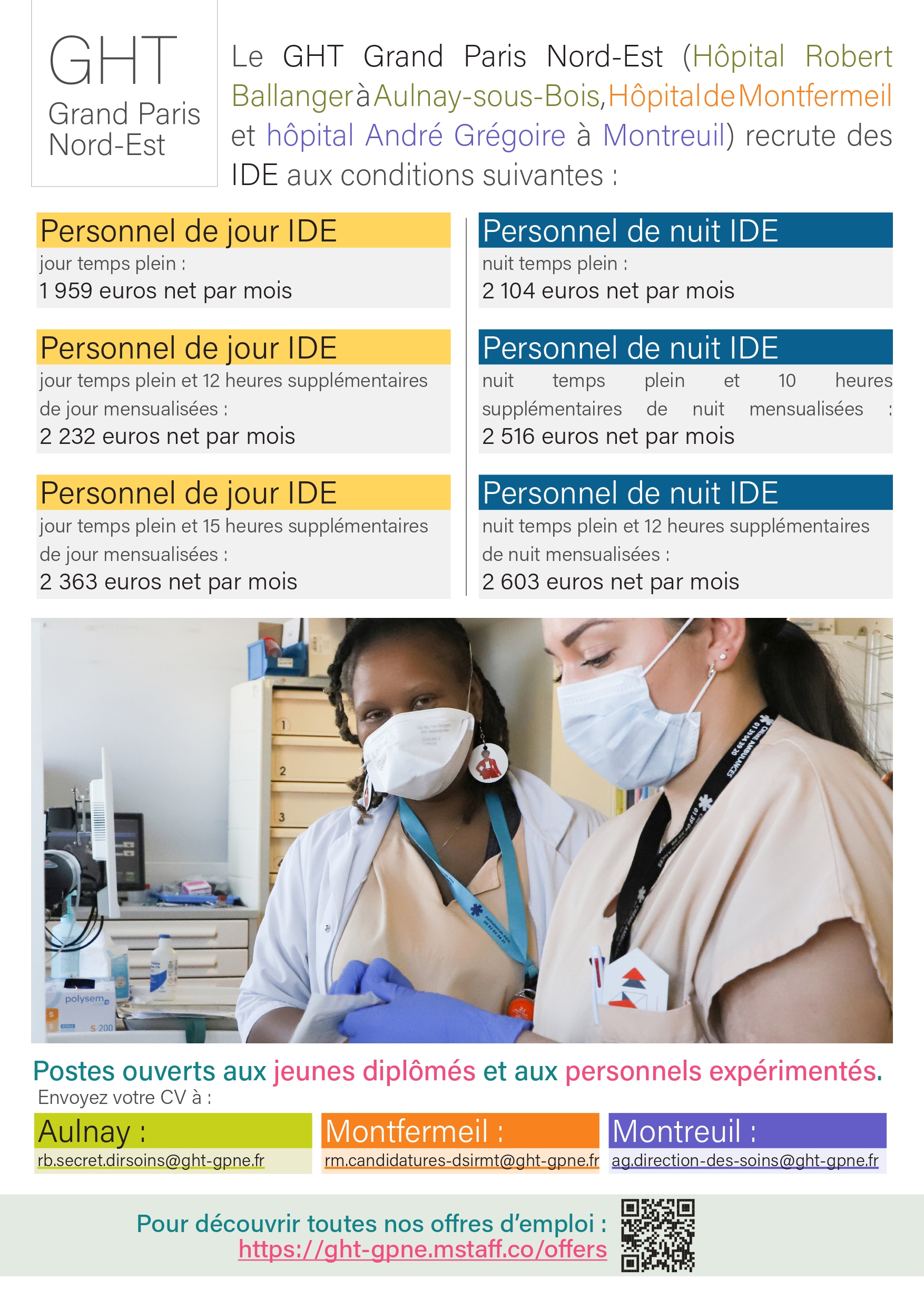 Recrutement actif : rejoignez les équipes du GHT GPNE ! - GHT GPNE